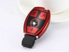 2X Red+Silver TPU Full Covered Smart Key Shell Case For Mercedes Benz A ...