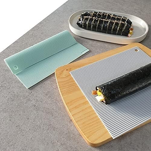 Made in Korea Silicone Nonstick Sushi Mat, Roll Mat, Makisu, Kimbap ...