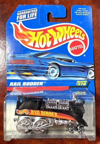 1998 HOT WHEELS Black RAIL RODDER Train Engine Locomotive Car #370 | eBay