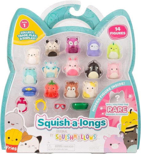Squishmallows Squish-a-Longs Mini-Squish 1-Inch Figure 14-Pack [Style 1 ...