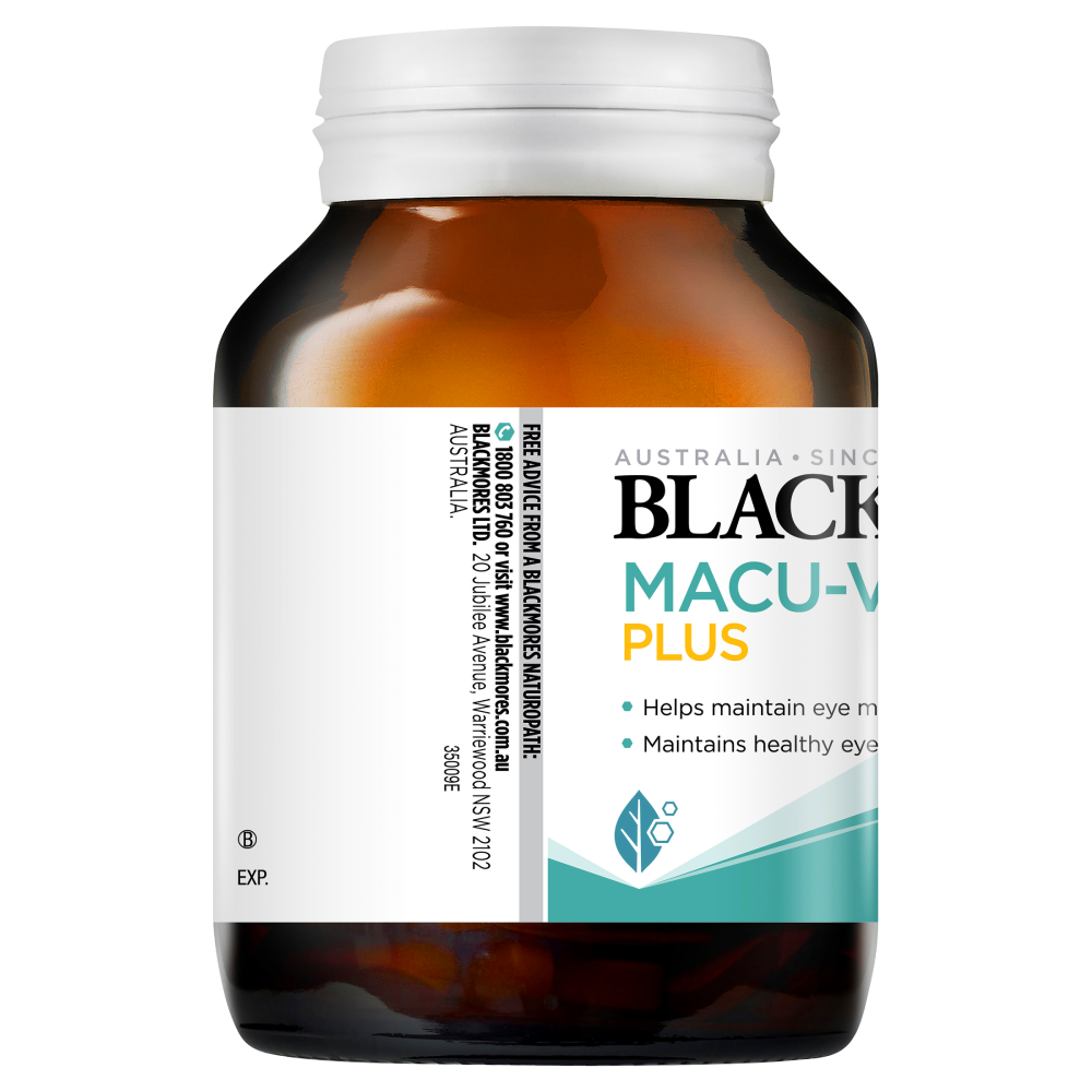 Blackmores Macu-Vision Plus 120 Tablets Macula Eye Health Lutein ...