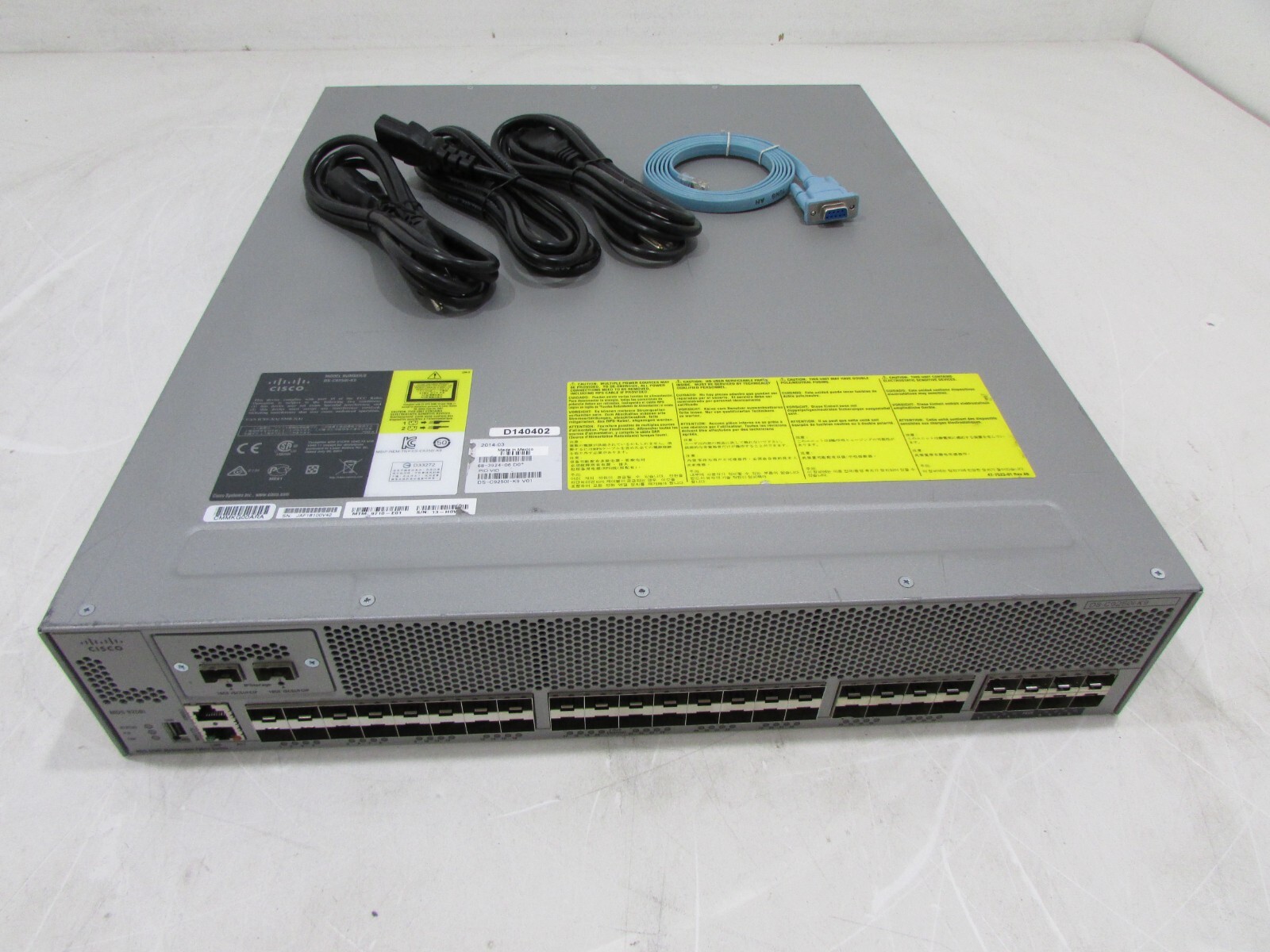 Cisco DS-C9250I-K9 MDS 9250i 50 PORT SWITCH BASE CONFIG 3x PSU 2x FAN ...