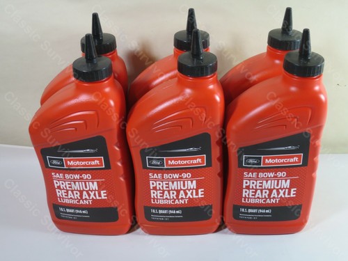 Motorcraft XY-80W90-QL 80W-90 Rear Axle Lubricant Full Case of 6 Quarts ...