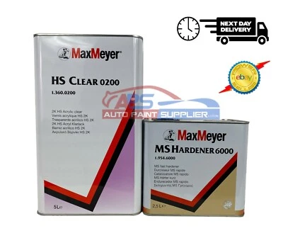 Max Meyer 0200 HS Clear Coat + Hardener 6000 | Grelly UK