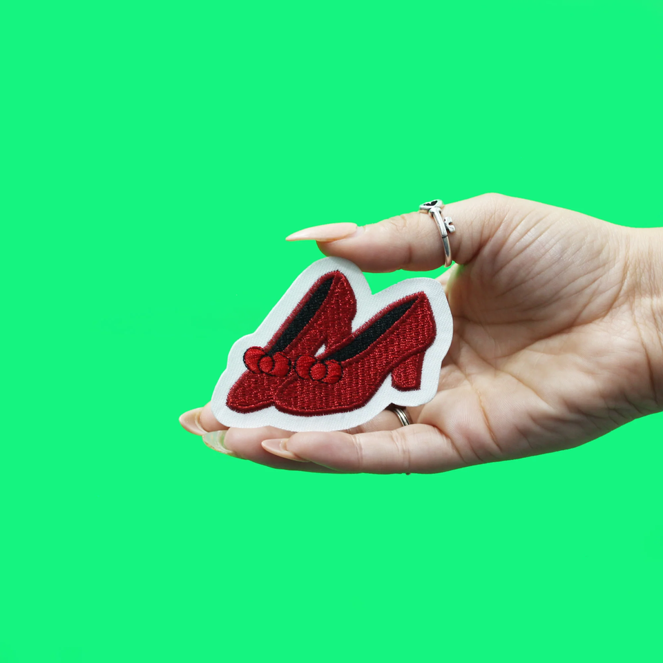 Ruby Red Slippers Patch Classic Wizard Movie Embroidered Iron On | eBay