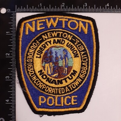 VINTAGE Newton MA Massachusetts Police Department Patch | eBay