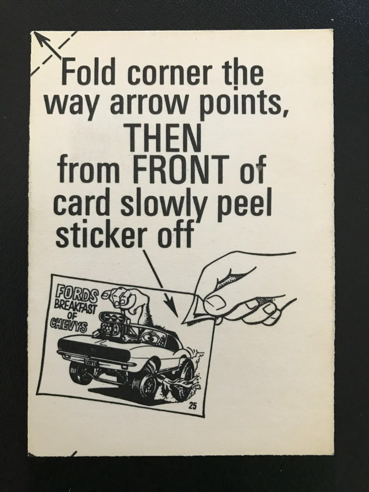 1969 ORIGINAL ODD RODS CARD #36 MISTER LIFTER by DONRUSS ** MINTY But ...