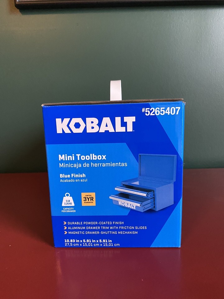 Kobalt BLUE Mini Tool Box 25th Anniversary Edition (5265407) SHIPS ...