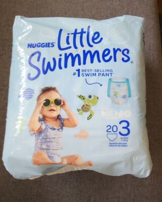 Huggies Little Swimmers Baby Swim Diapers, Nemo Size 3 Small 20 Count ...