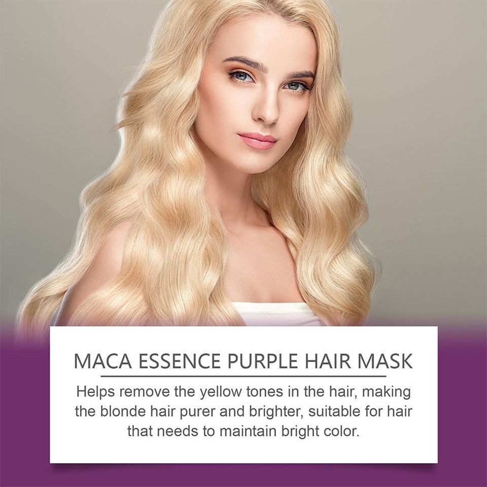 100ml Karseell Purple Hair Mask Maca Essence Deep Nourish Brighten Hair ...