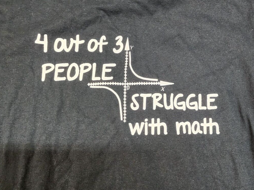 4 Out of 3 People Struggle With Math T-Shirt Funny Sarcastic Humor Tee ...