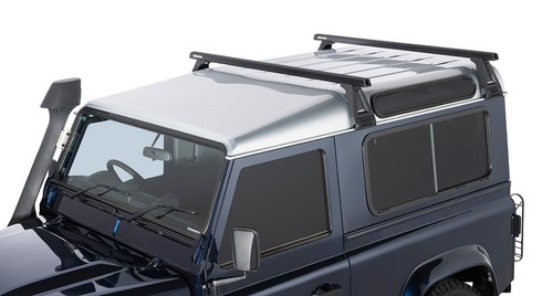 Rhino HD RL210 Black 2 Bar Roof Rack for LAND ROVER Defender 90 2dr 4WD ...