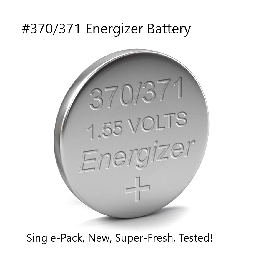 #371/370 Energizer Watch Battery SR920W Silver New, Super-Fresh, Ships ...