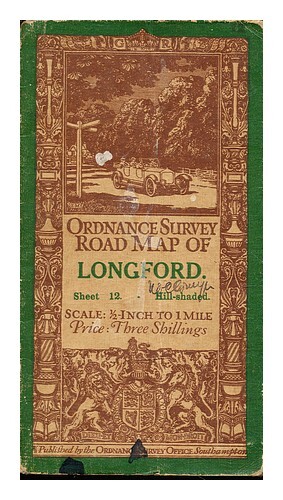 THE ORDNANCE SURVEY Ordnance Survey Road Map of Longford 1914 First ...