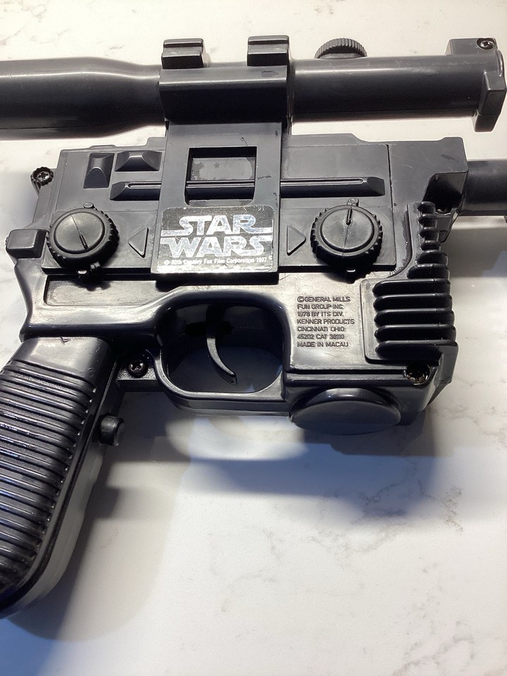 Vtg 1977 Star Wars Han Solo Electronic Laser Blaster Kenner Complete ...