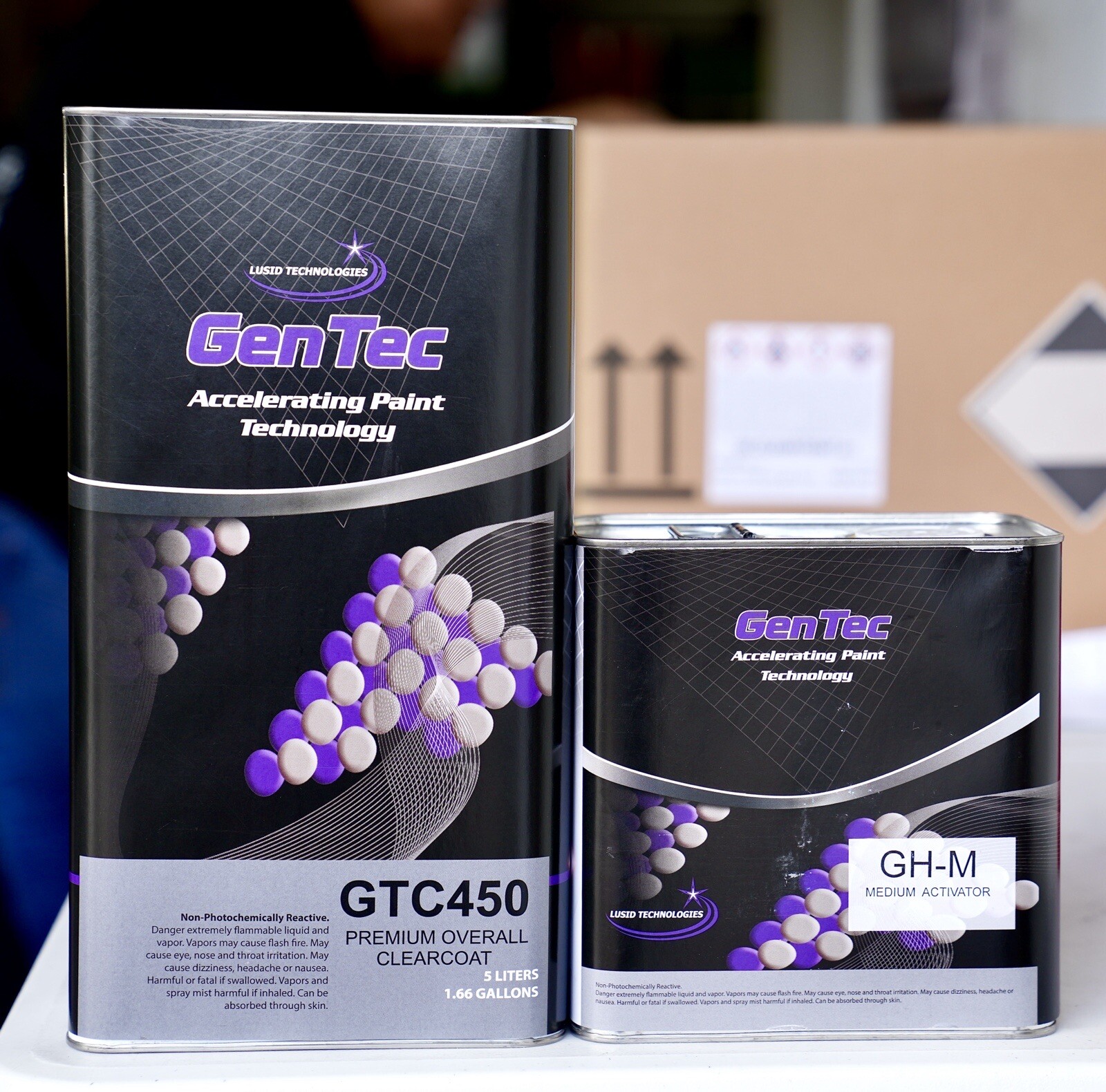 GenTec GTC450 2:1 High Gloss + High Solids 2K Premium Clear coat 7.5L ...