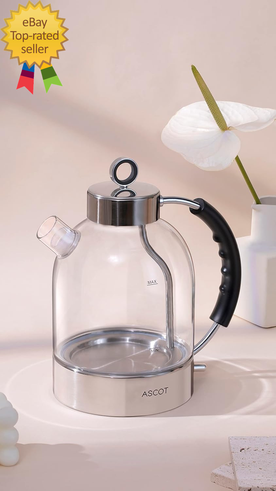 Electric Kettle, Glass Electric Tea Kettle Gifts for Men/Women/Family 1 ...