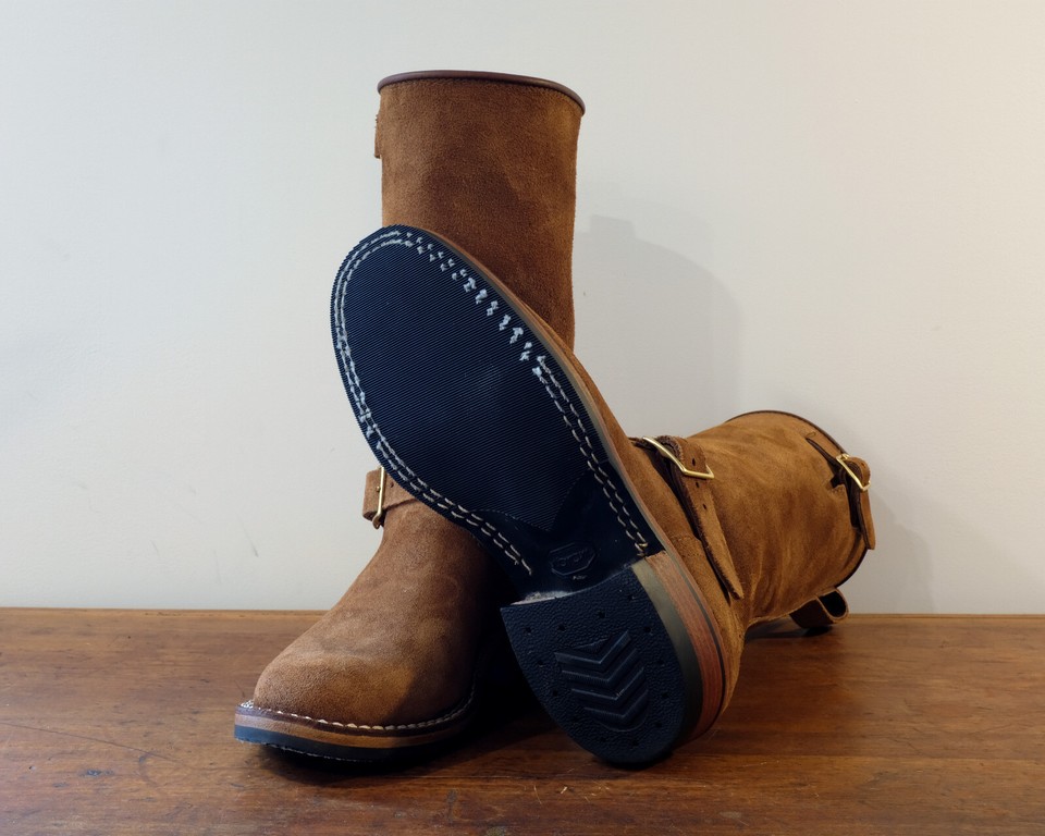 Nicks Boots Station Master 8D – 1964 Brown Roughout Engineer Boots | eBay