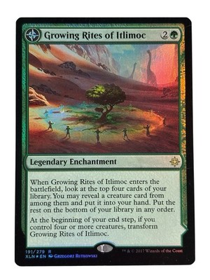 Growing Rites of Itlimoc *FOIL Rare* Magic MtG x1 Ixalan NOT BUY A BOX ...