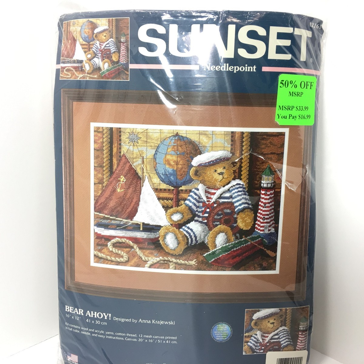 Nautical Needlepoint Kits Embroidery Kits By Hook, Line & Tinker