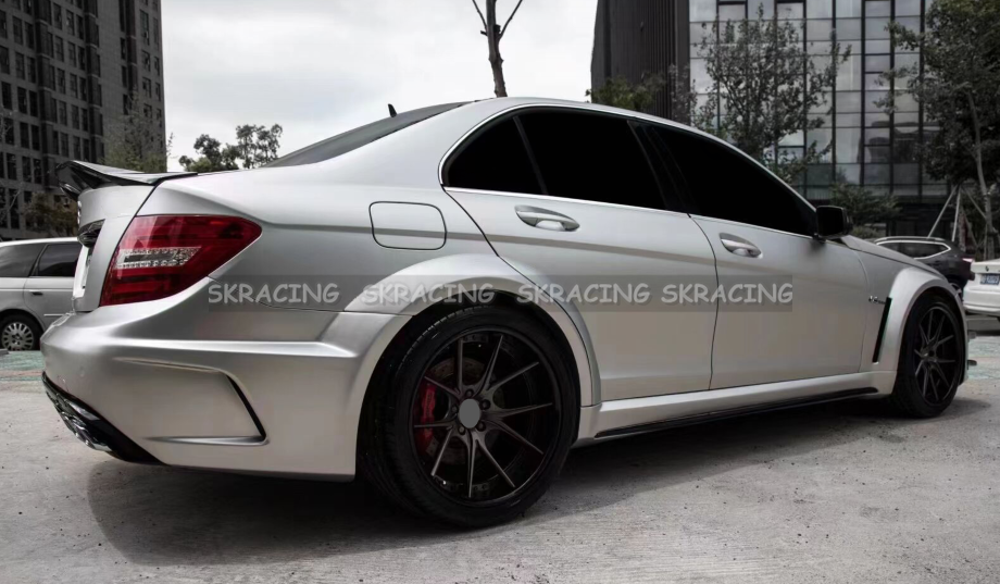 Forged CARBON FIBER DUCKBILL TRUNK SPOILER WING FOR 08-14 MERCEDES BENZ ...