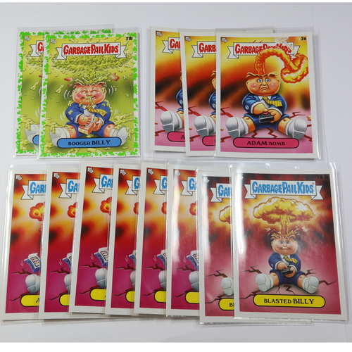 GARBAGE PAIL KIDS Lot x13 Cards - Adam Bomb - Booger Billy - Blasted ...