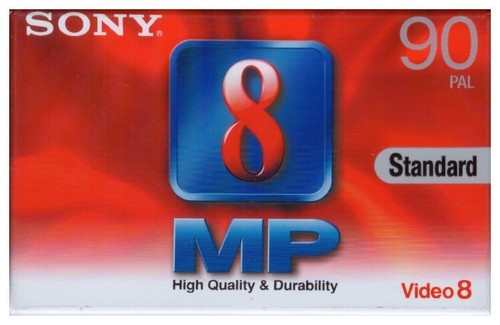 Sony 8MP 90 Video 8 (P5-90MP3 PAL) Video Cassette Tape "Made in Japan ...