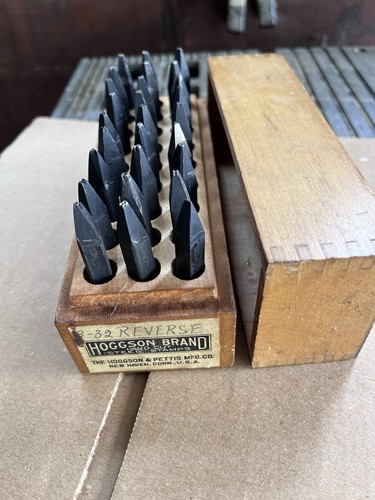 Hoggson Brand Vintage Steel Stamps A-Z 3/32” Reverse Stamp | eBay