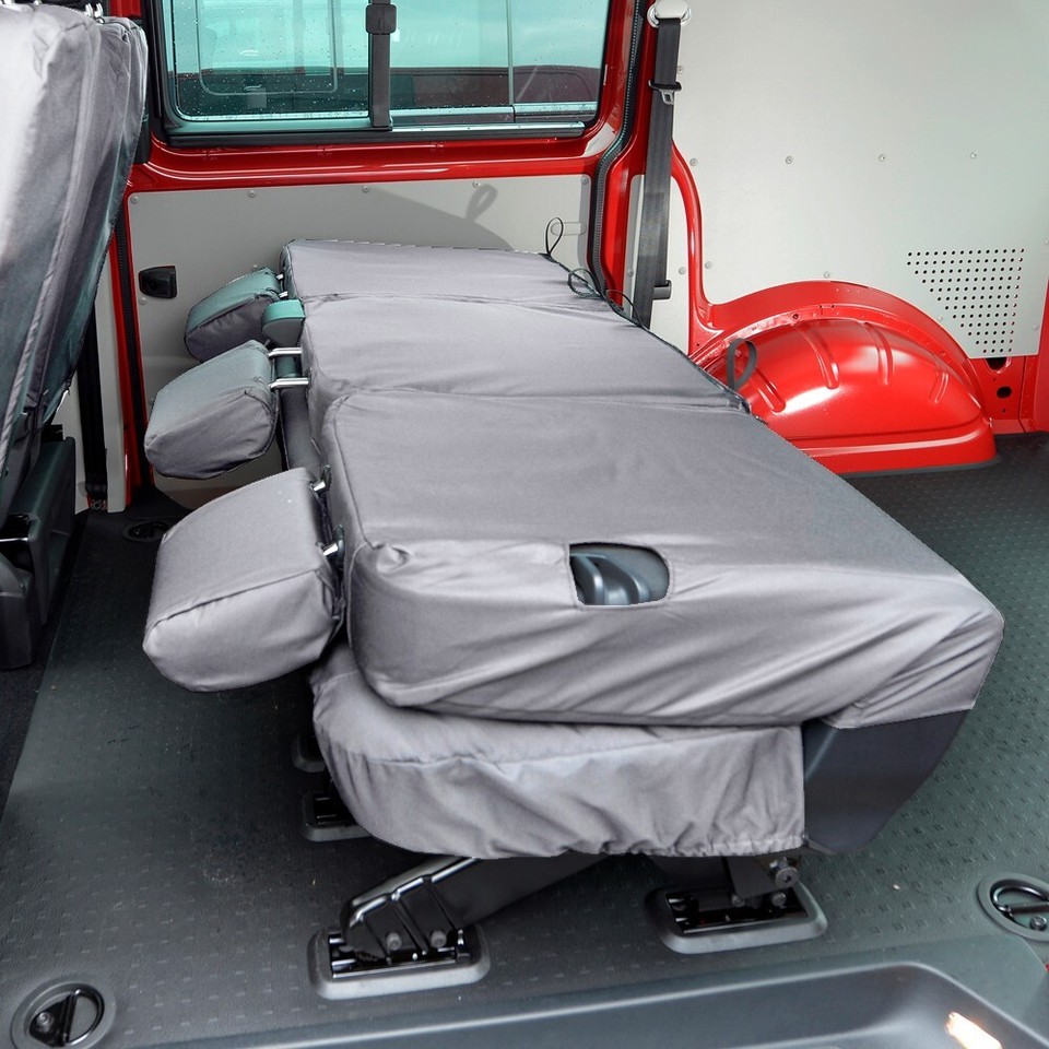 VW TRANSPORTER T6/T6.1 SHUTTLE 2ND ROW 3 X SINGLE SEAT COVERS (2025 ...