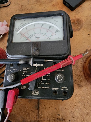 Simpson 270 Series 4 Volt/Ohm/Milliammeter VOM Multi-Meter For Parts | eBay