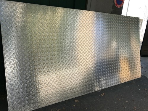 PLAQUE DAMIER TOLE ALUMINIUM BRUT STRIÉE ANTI-DERAPANTE GRAIN DE RIZ | eBay