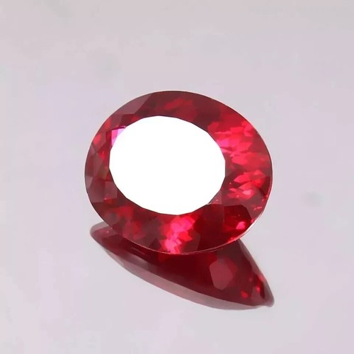 Rubis rouge birman naturel certifié 9,3 ct forme ovale impeccable ...