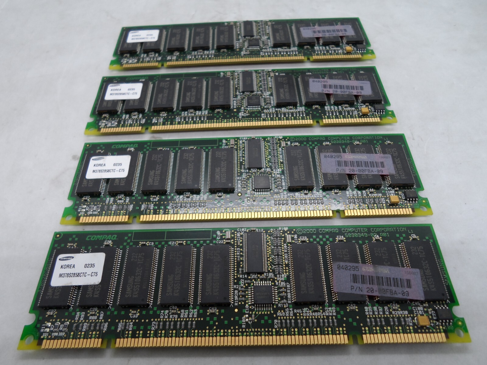 Compaq DEC HP MS620-DB 4X 20-00FBA-09 Alpha Server 4Gb Memory for DS25 ...