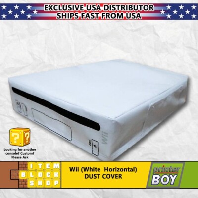 Nintendo Wii White (Horizontal) System Console System Dust Cover Vinyl ...