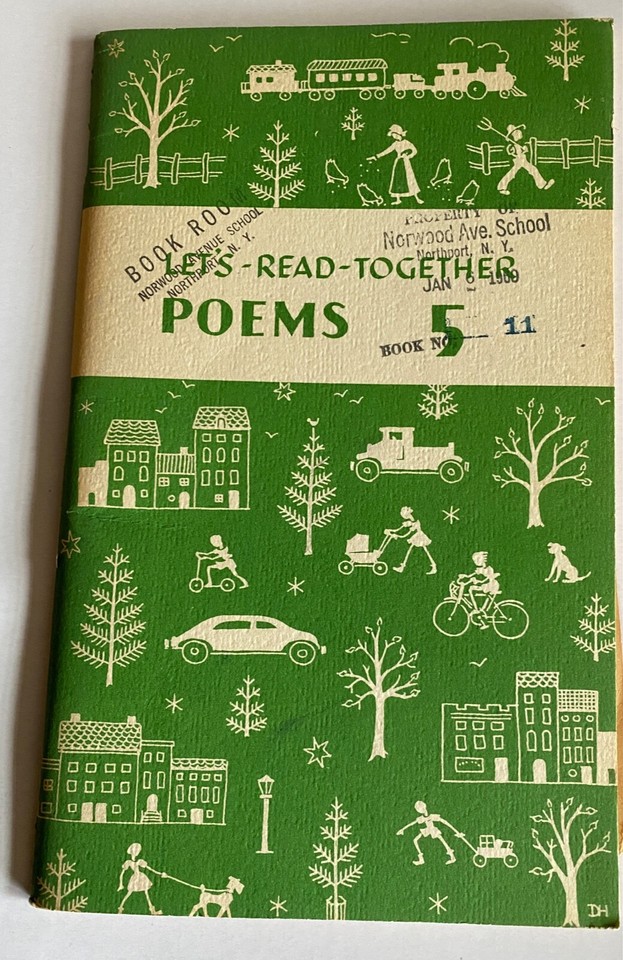 VINTAGE 1950 Let's Read Together Poems 5 Book 5th grade | eBay