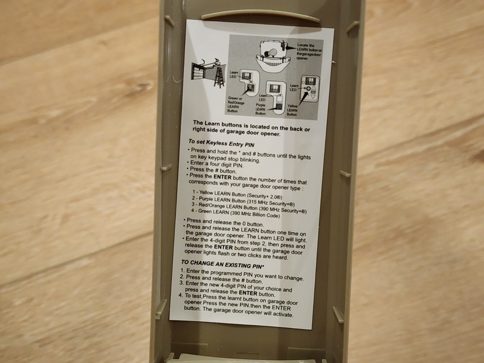 LIFTMASTER Wireless Keyless Entry Pad 877MAX Garage Door Opener W/ FREE ...