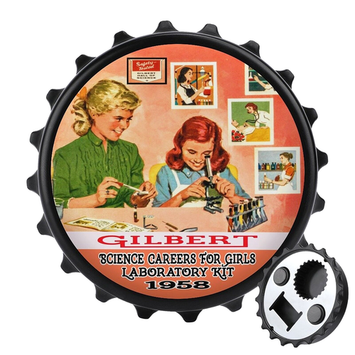 GILBERT SCIENCE LAB For Girls 1958 Refrigerator Magnet and Bottle ...
