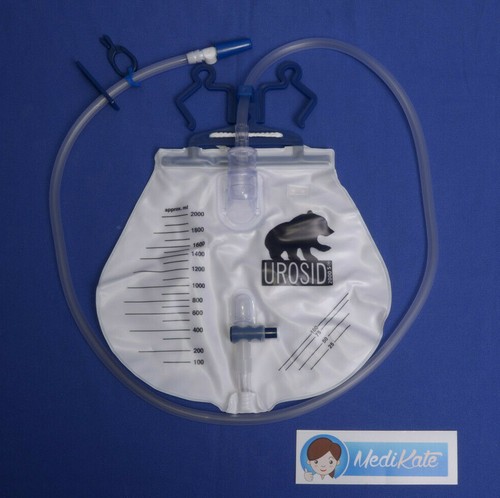 Sachet à Urine 2x Urosid 2000 S 2 Litre Stérile Urindrainage Système ...