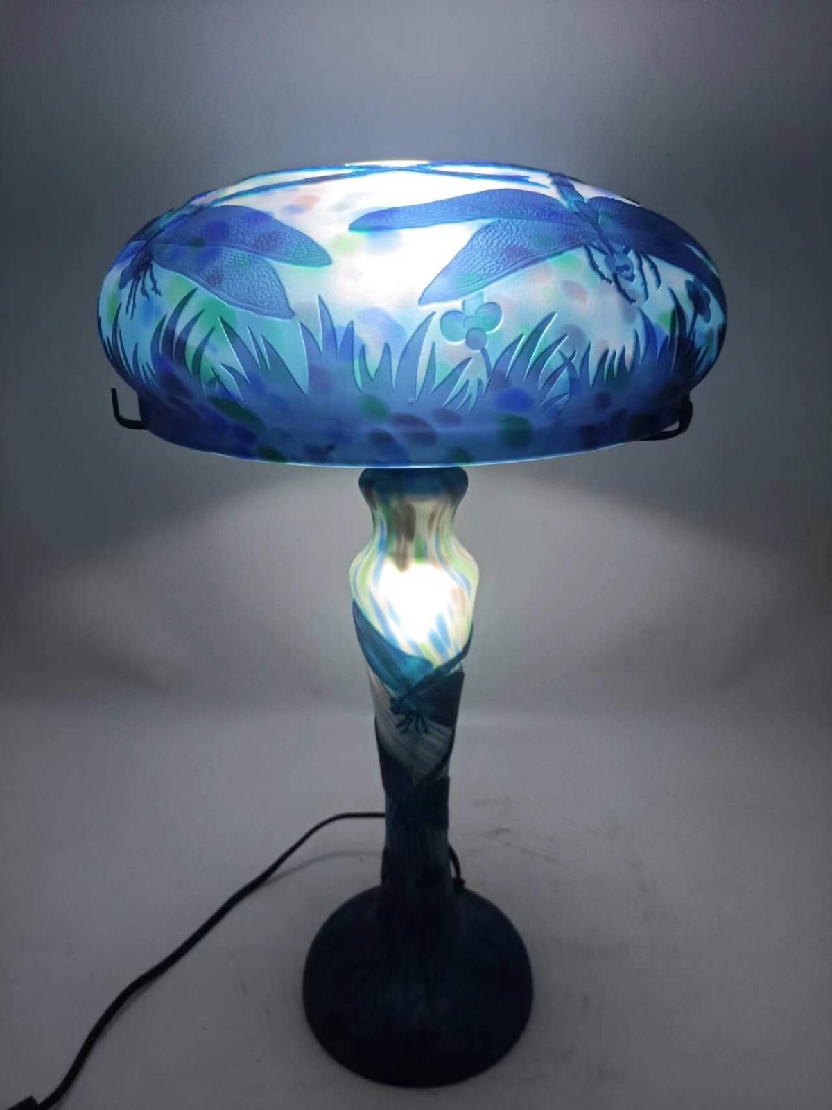 Emile Galle Reproduction Table lamp, dragonfly | eBay
