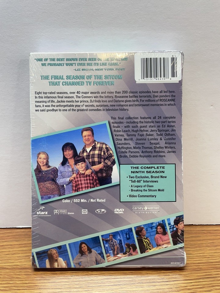 Roseanne - The Complete Ninth Season - The Final Season (DVD, 2007, 4 ...