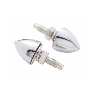 2 Chrome "Spike" Motorcycle License Plate Frame Bolts - Lic Tag ...