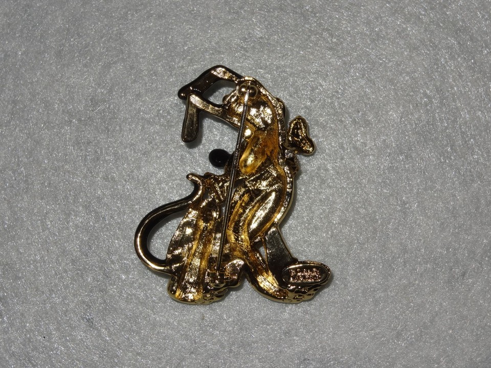 Vintage Disney Napier "Mickey & Co." Pluto Enamel and Rhinestone Pin | eBay