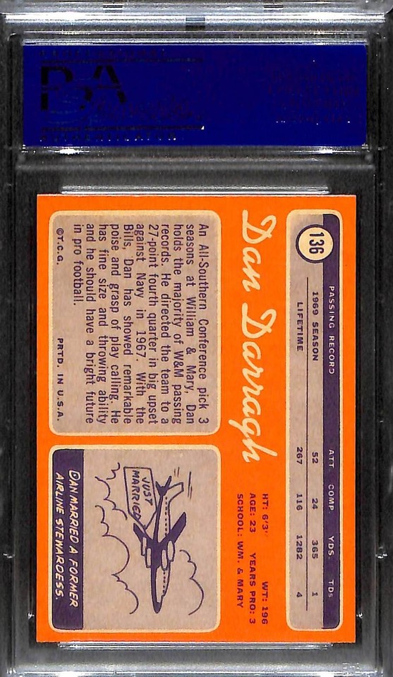 1970 Topps #136 Dan Darragh PSA 8 NM-MT 90350459 | eBay
