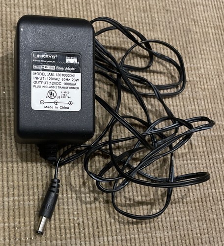 Linksys AM-1201000D41 AC Power Supply Adapter Charger Cord Output 12V ...