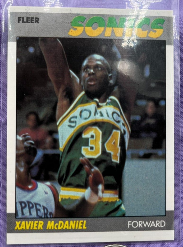 1987 Fleer #73 Xavier McDaniel - Buy It Now! | eBay