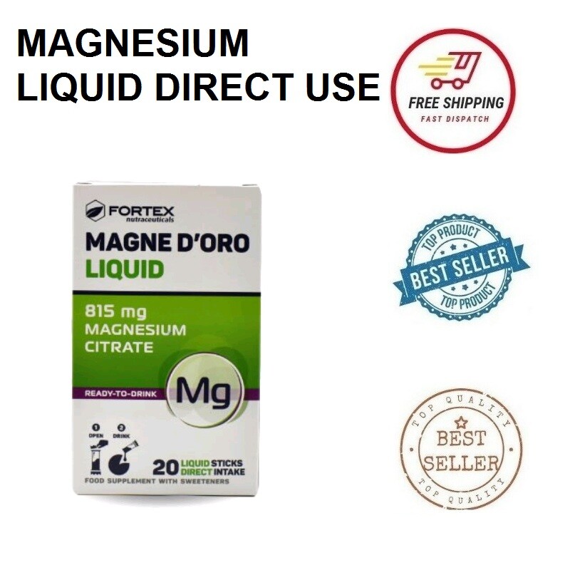 Magnesium Deficiency Magne D'oro Liquid Direct Use Anti-Stress Muscle ...