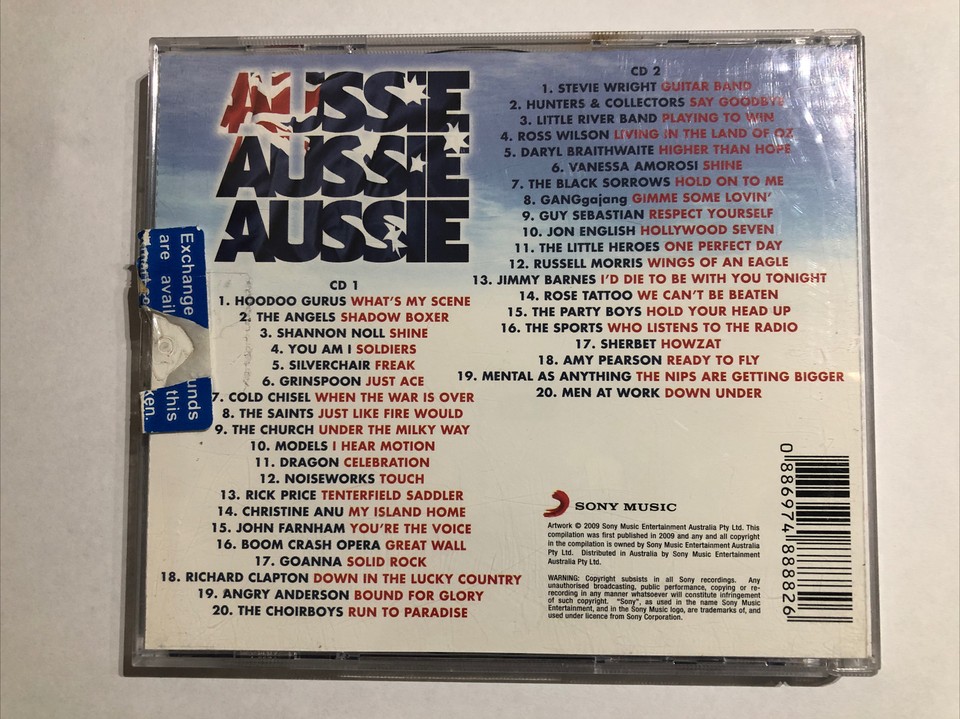 Aussie Aussie Aussie Stand Up For Aussie Music SET 2 CD Rose Tattoo ...