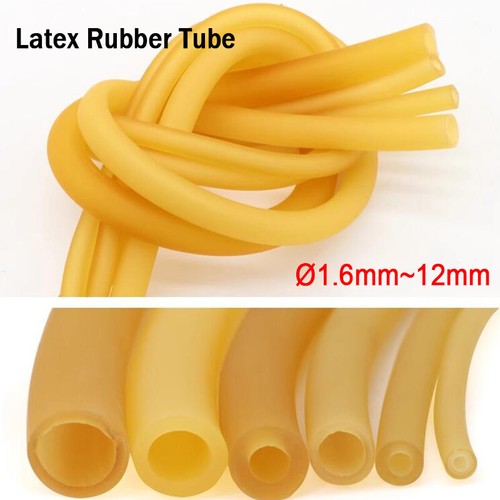 1M-100 Meter Natural Latex Rubber Surgical Tube Ø1.6mm to 12mm Elastic ...