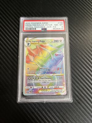2022 POKÉMON SWSH ORGIN FORM DIALGA VSTAR ASTRAL RADIANCE PSA 8 198/189 ...