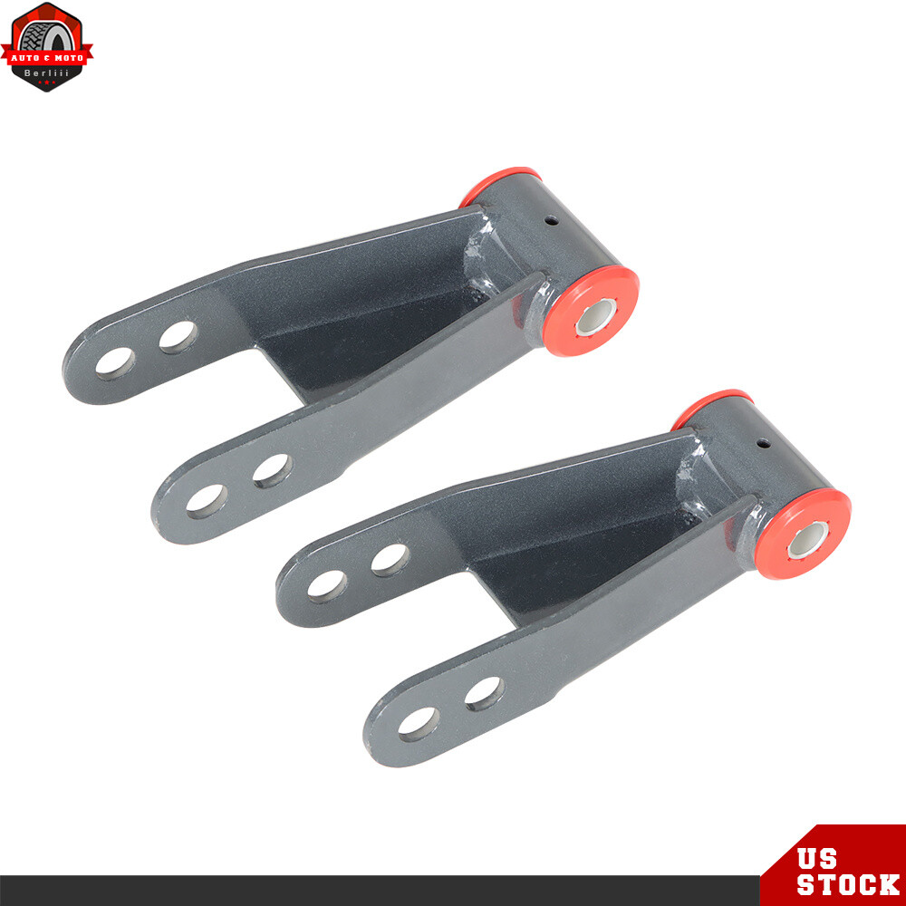 2" Rear Drop Shackle Lowering Kit Pair for 1965/1966/1967-1972 Ford ...